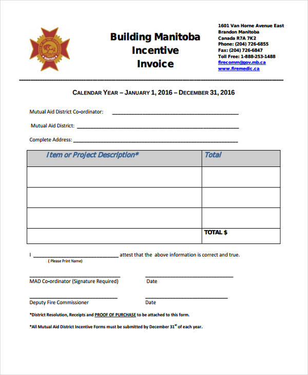38+ Sample Invoice Templates - Word, PDF, Excel