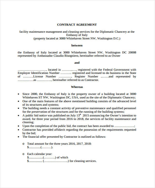 19+ Maintenance Contract Templates - Pages, Word, Docs