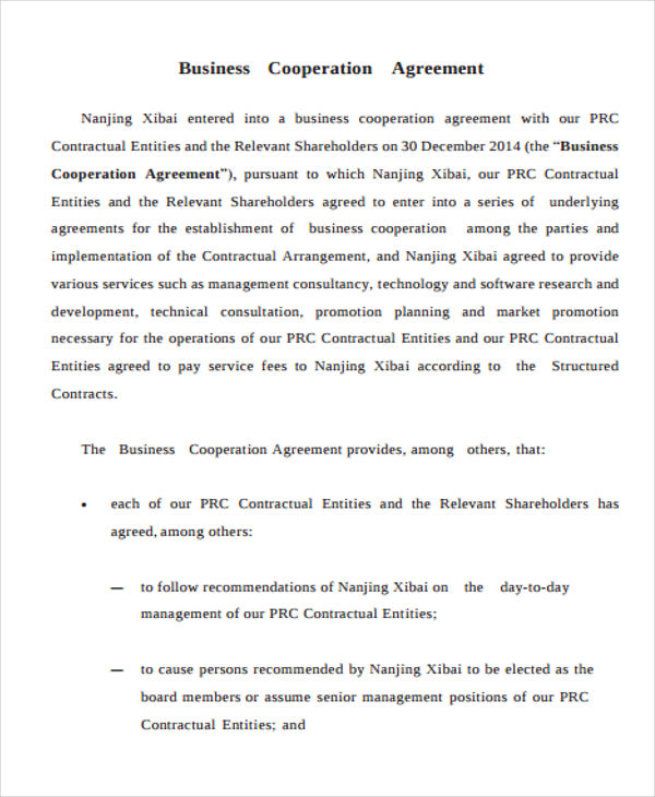 13+ Business Agreement Templates - Word, PDF