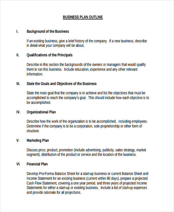 37+ Best Outline Examples in MS Word | Google Docs | Apple Pages | PDF