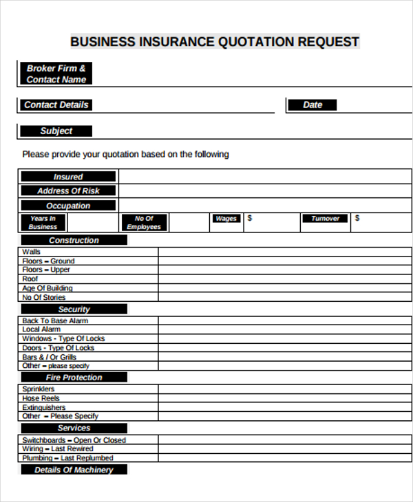 16+ Sample Business Quotations - PDF, Google Docs, Apple pages