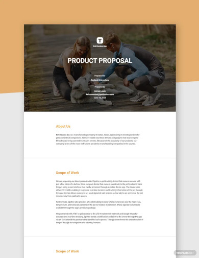 30+ Product Proposal Templates - Free Word, PDF Documents