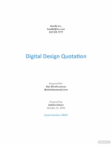 16+ Sample Business Quotations - PDF, Google Docs, Apple pages