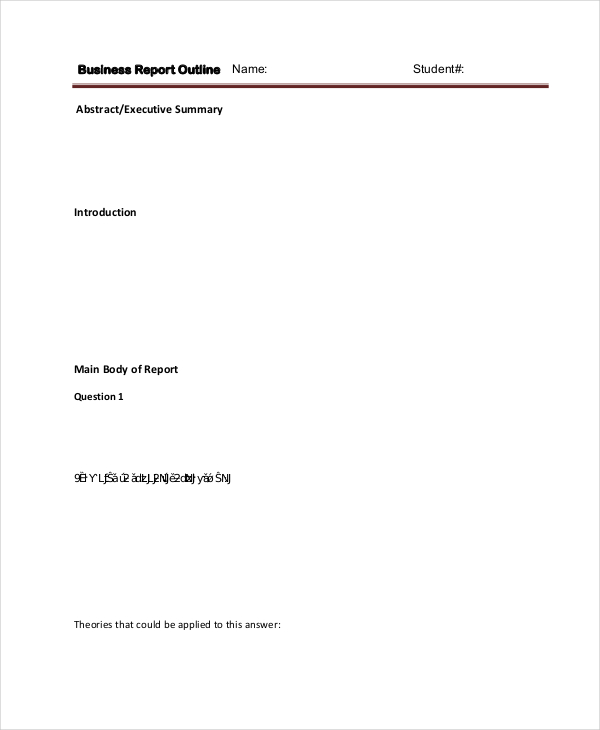 29+ Outline Templates in PDF