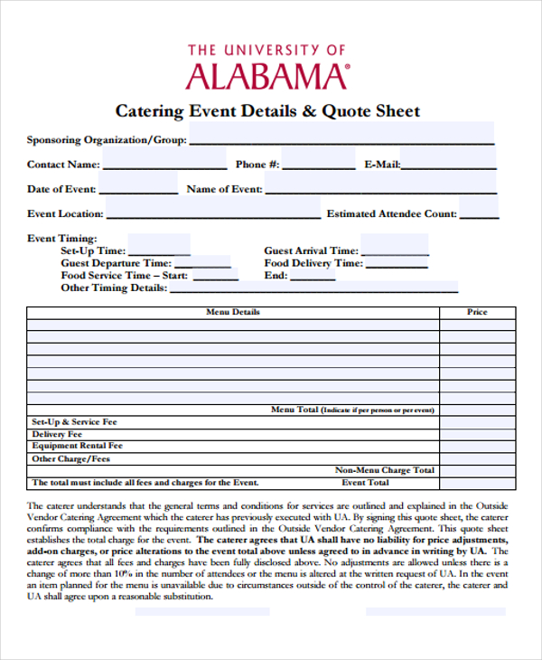19+ Event Quotation Templates - Free Sample, Example Format Download