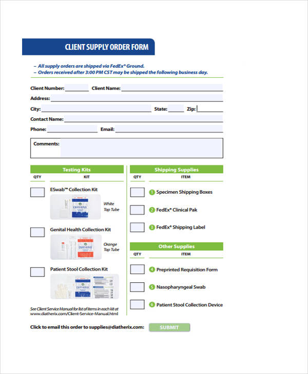 10 Supply Order Templates - Free Sample, Example, Format Download