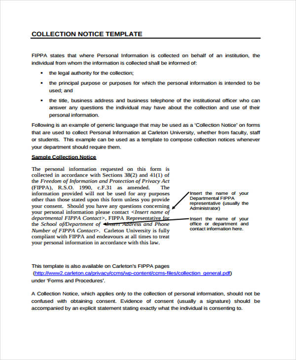 30+ Free Notice Templates