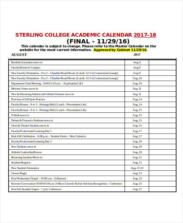 36+ Calendar Templates in Word