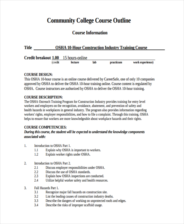 37+ Best Outline Examples in MS Word | Google Docs | Apple Pages | PDF