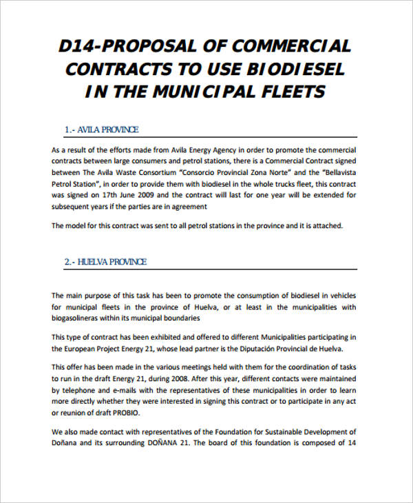 21+ Contract Proposal Templates - Free Word, PDF Format Download