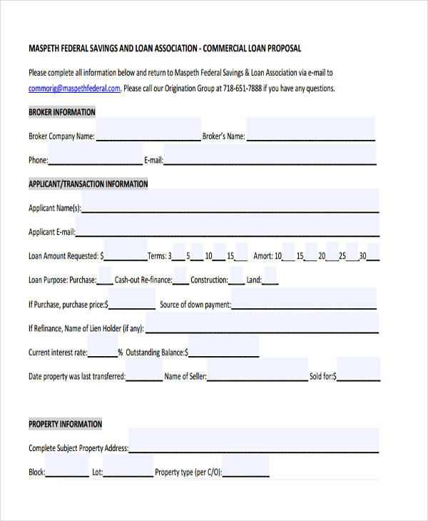 6+ Loan Proposal Templates in PDF | MS Word | Pages | Google Docs