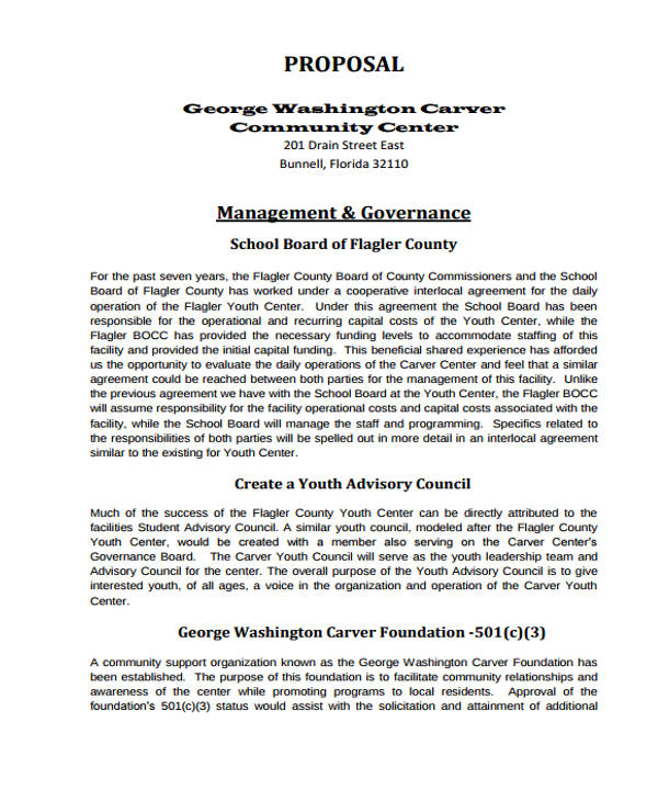 12 Community Proposal Templates Free Sample Example Format Download