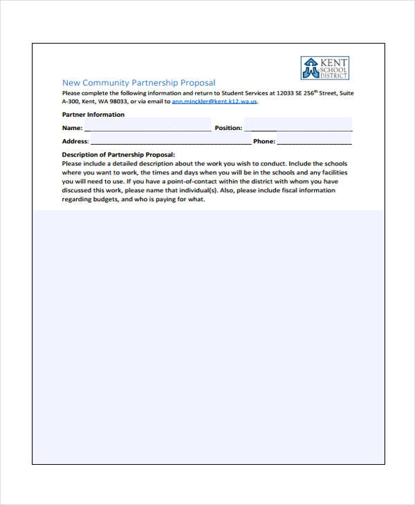 12+ Community Proposal Templates - Free Sample, Example Format Download
