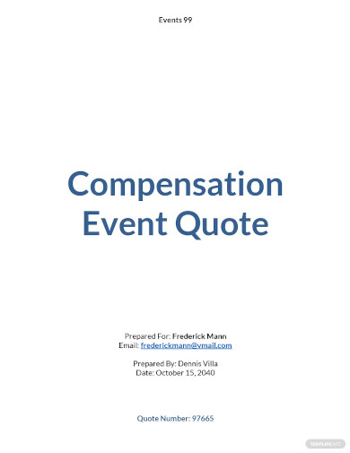 19+ Event Quotation Templates - Free Sample, Example Format Download
