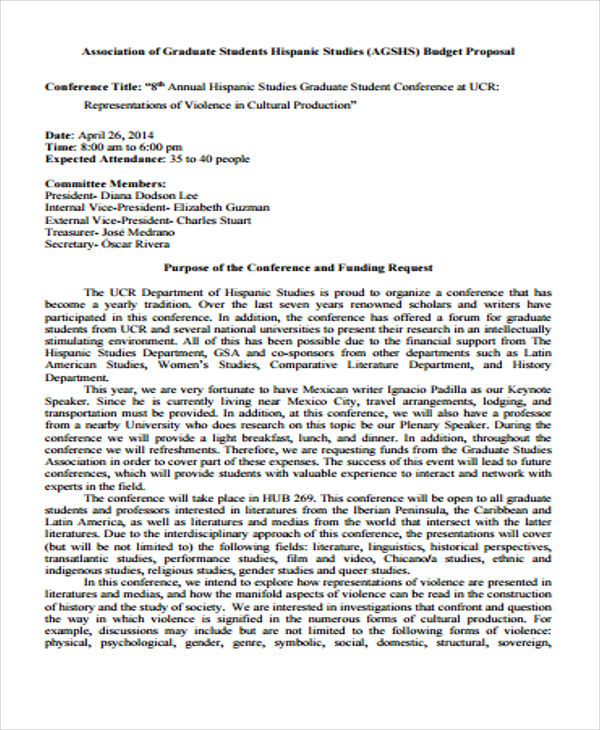 12+ Conference Proposal Templates - PDF | Google Docs | MS Word | Pages