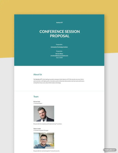 12+ Conference Proposal Templates - PDF | Google Docs | MS Word | Pages