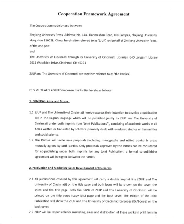 9+ Framework Agreement Templates - Free Sample, Example Format Download