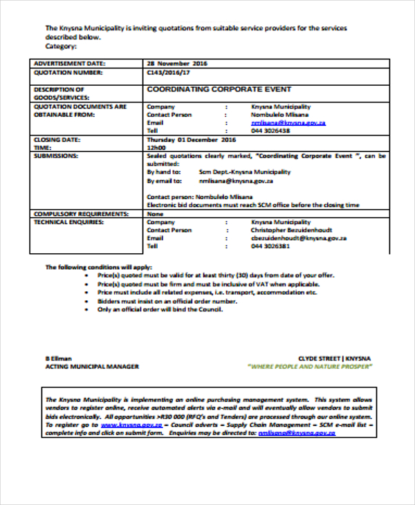 19+ Event Quotation Templates - Free Sample, Example Format Download