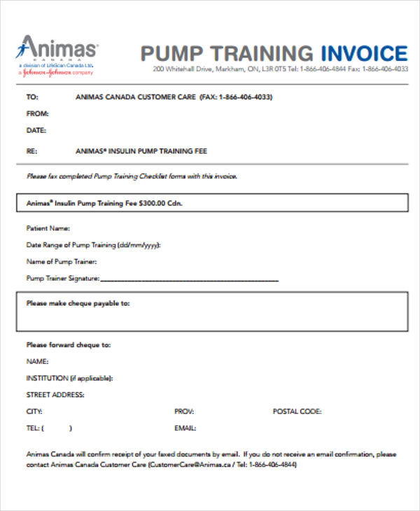 8+ Training Invoice Templates - Word, PDF