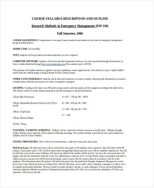 44+ Outline Templates in Word