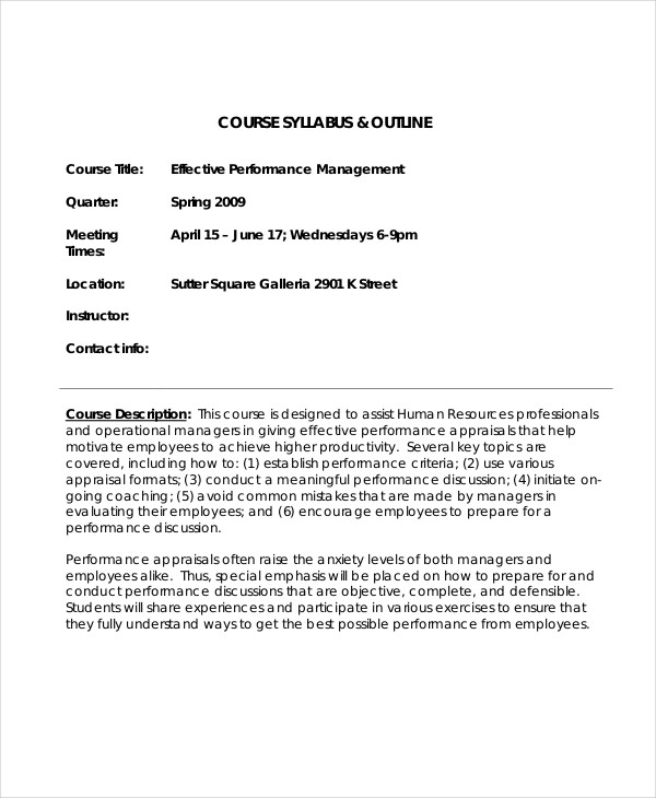 29+ Outline Templates in PDF