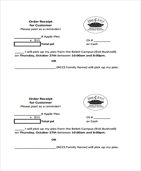 How To Write A Sales Order Receipt How To Fill Out A Receipt Book