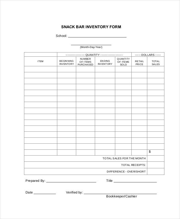 17+ Daily Inventory Templates - Word, PDF