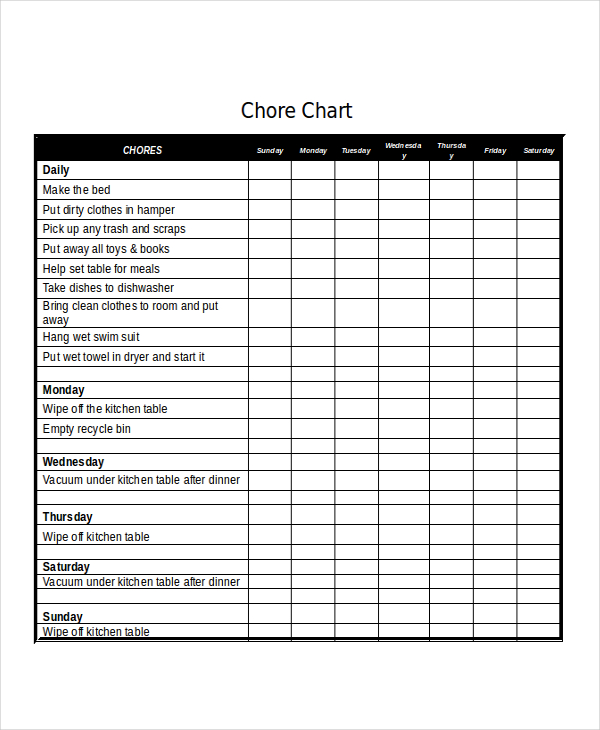 24+ Chart Templates in Word