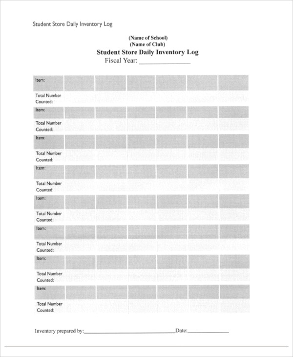10+ Daily Inventory Templates - Sample, Example