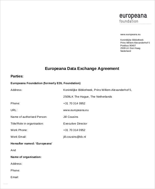 Exchange Agreement Template -15+ Free Word, PDF Format Download