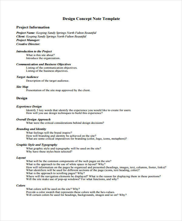 16 Concept Note Templates Sample Example Format Download