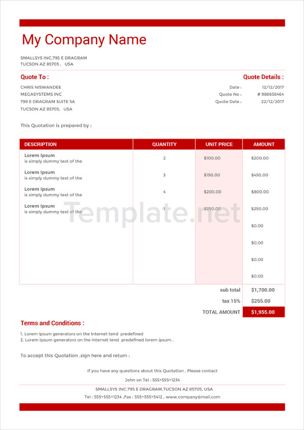 37+ Best Quotation Templates - AI, Google Docs, Apple Pages, Word