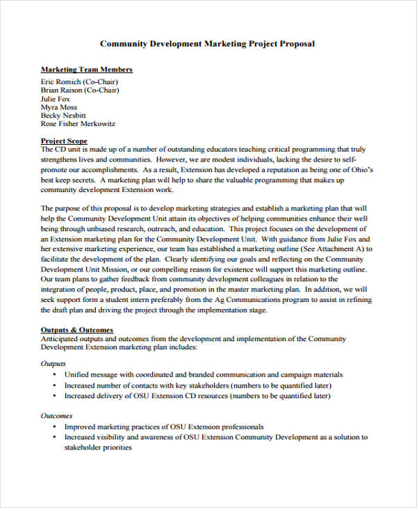 12+ Community Proposal Templates - Free Sample, Example Format Download