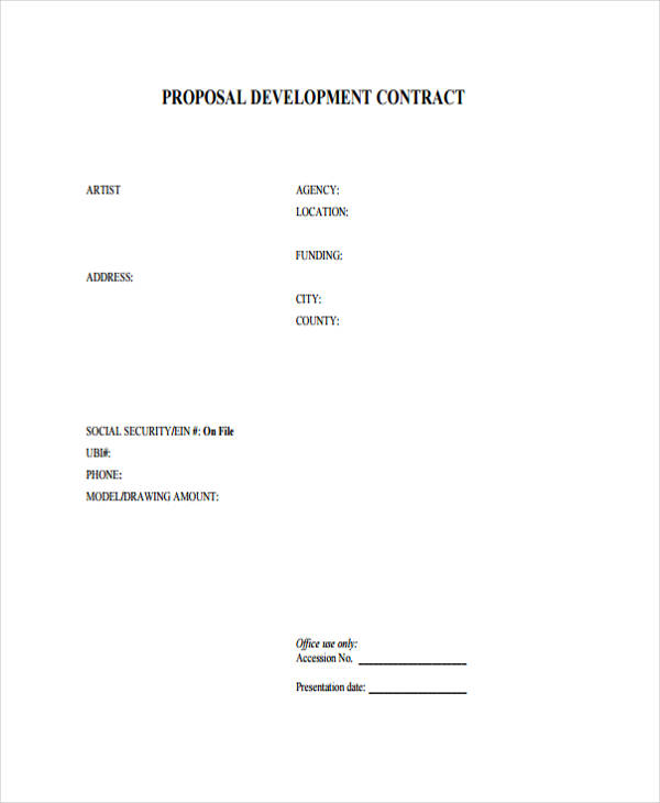 21+ Contract Proposal Templates - Free Word, PDF Format Download