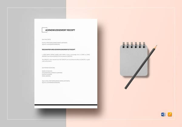 15+ Acknowledgement Receipt Template - Free Sample, Example Format Download
