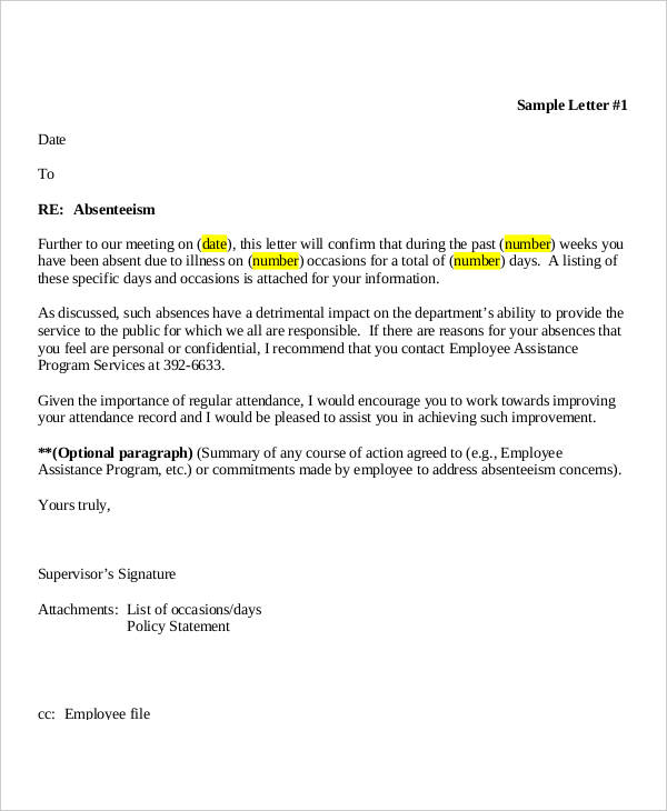 30+ Warning Letter Templates