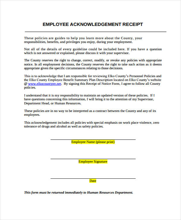 Acknowledgement Letter Of Receipt Template Glamorous Receipt Forms