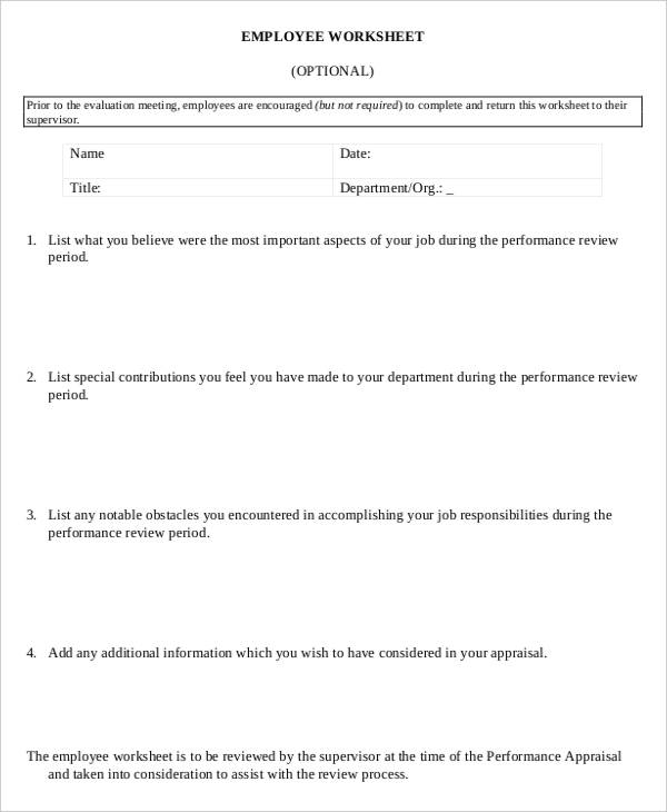 10+ Worksheet Templates - Free Sample, Example Format Download