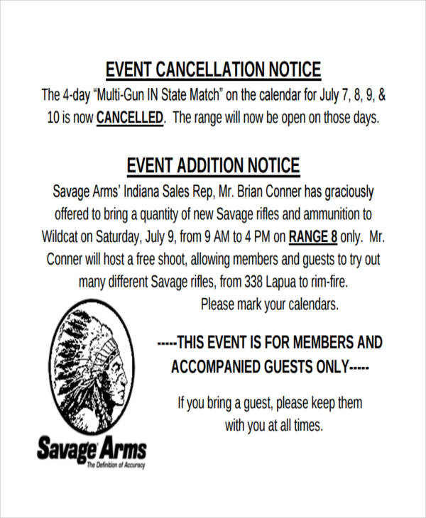 30 Free Notice Templates 30 Free Notice Templates