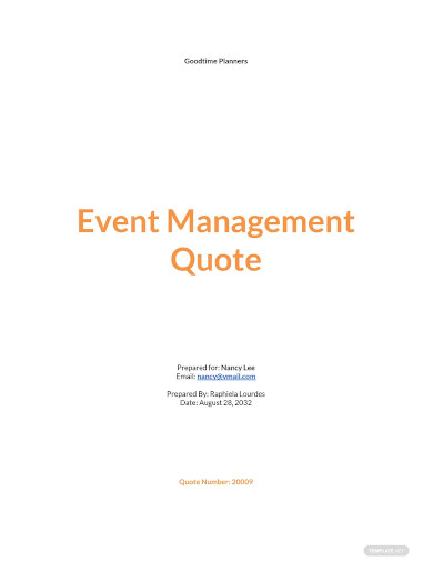 19+ Event Quotation Templates - Free Sample, Example Format Download