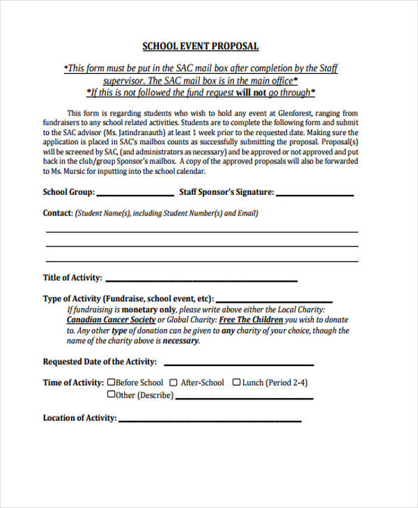 9+ School Proposal Templates - Free Samples, Examples, Format Download