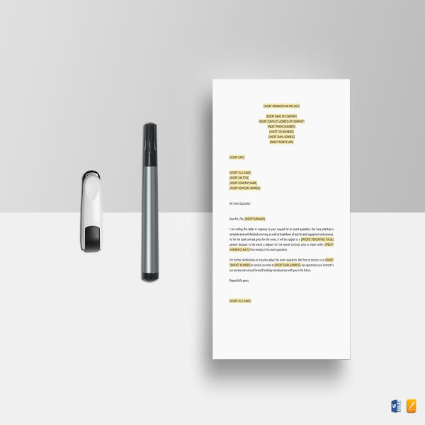 19+ Event Quotation Templates - Free Sample, Example Format Download