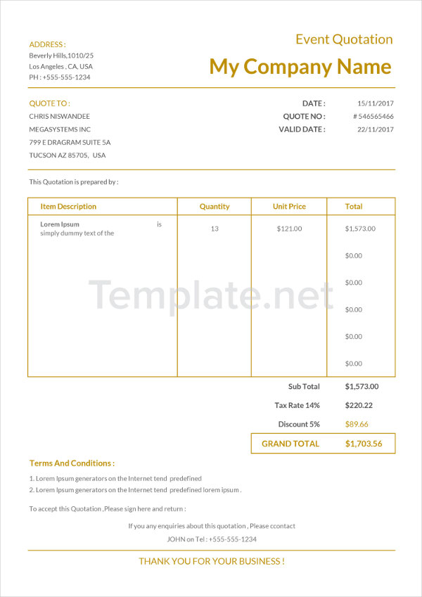 37+ Best Quotation Templates - AI, Google Docs, Apple Pages, Word