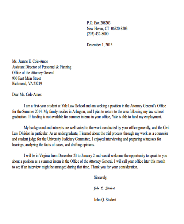 15 Legal Cover Letter Sample Cover Letter Example Cover Letter Example