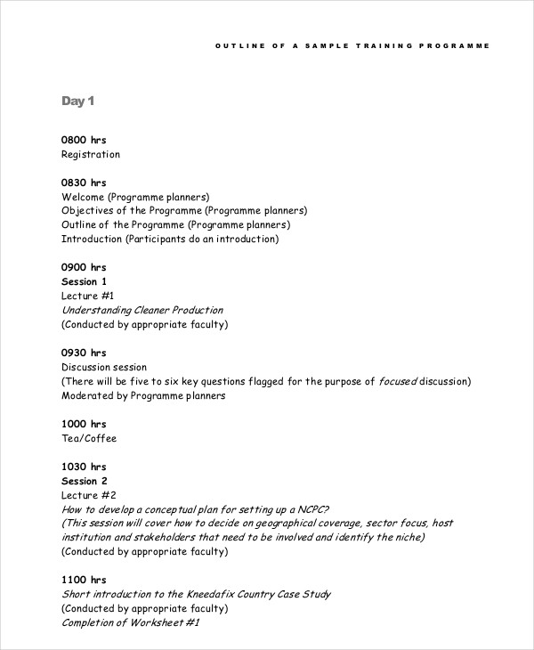10 Formal Outline Templates Free Sample Example Format Download