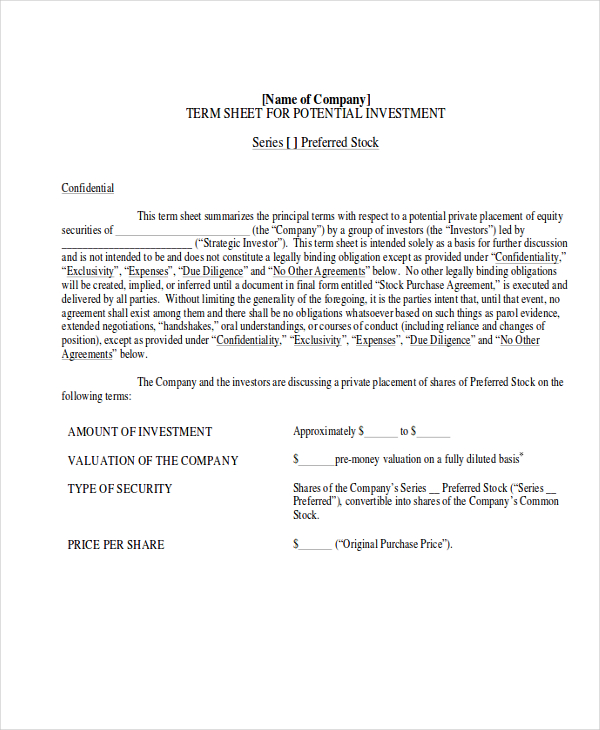 Investment Sheet Templates - 4+ Free PDF Format Download
