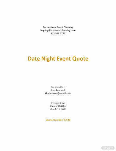 19+ Event Quotation Templates - Free Sample, Example Format Download