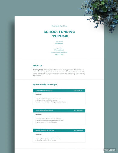 School Proposal Template - 32+ Free PDF Format Download
