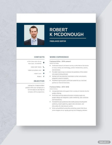 15+ Freelance Resume Samples in Word | Apple Pages | PDF