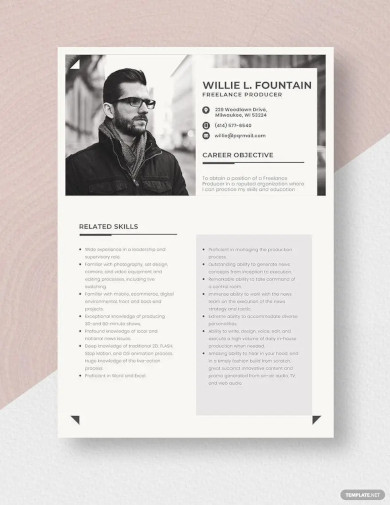 15+ Freelance Resume Samples in Word | Apple Pages | PDF